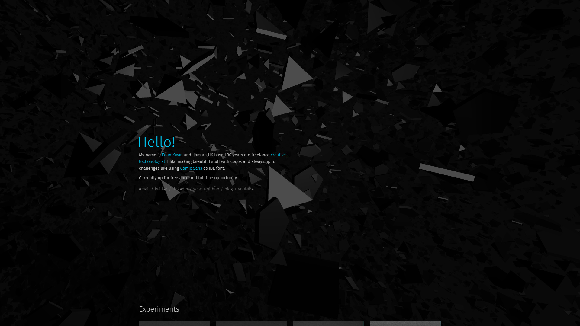 Edan Kwan - Creative Technologist